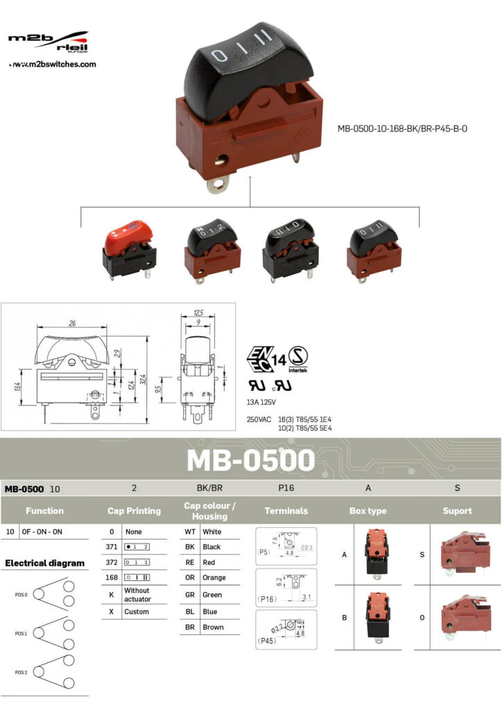 MB-0500 Switch - m2b Switches
