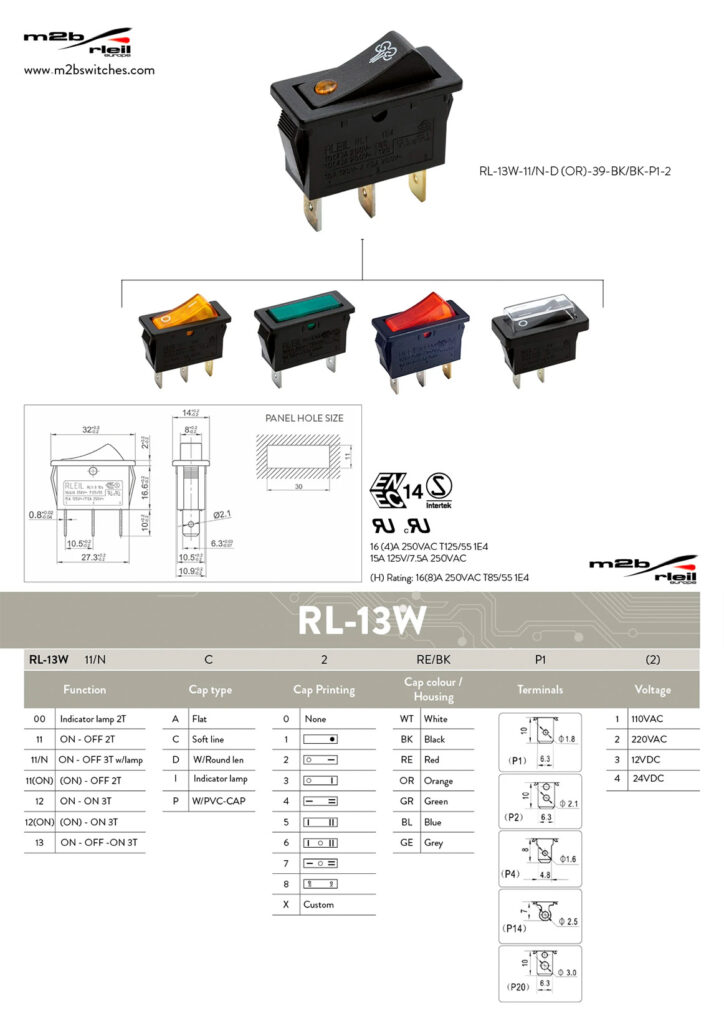 RL-13W Switch - m2b Switches