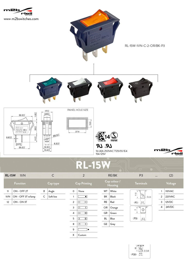 RL-15W Switch - m2b Switches