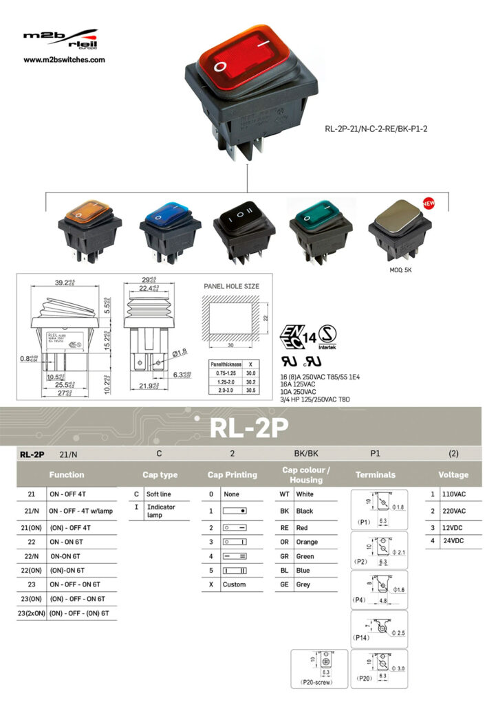 RL-2P Switch - m2b Switches