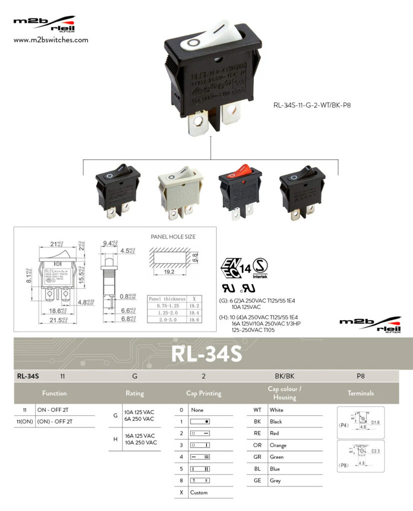 RL-34S Switch - m2b Switches